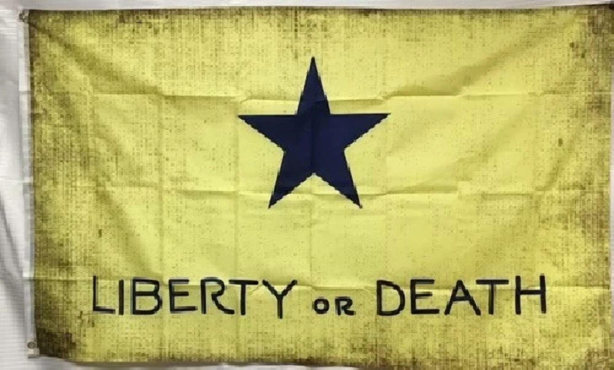 STARLIGHT- 3X5 Texas Goliad Star Liberty Or Death Vintage Tea Stained ...