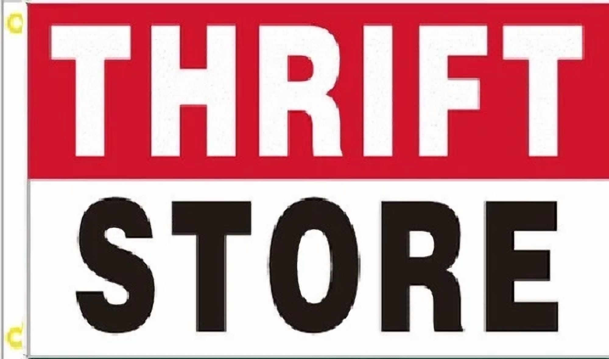 STARLIGHT- 3X5 Thrift Store Shop Red White Black Flag Banner 100D ...