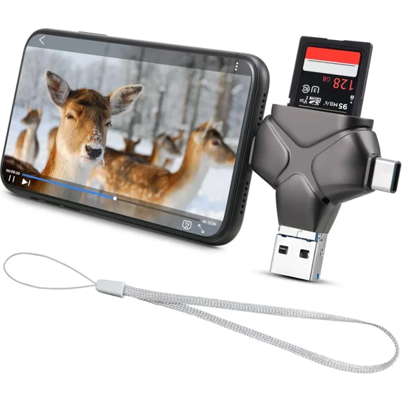 STARLIGHT- 4 In 1 Trail Camera Viewer, Memory Card Reader Compatible ...