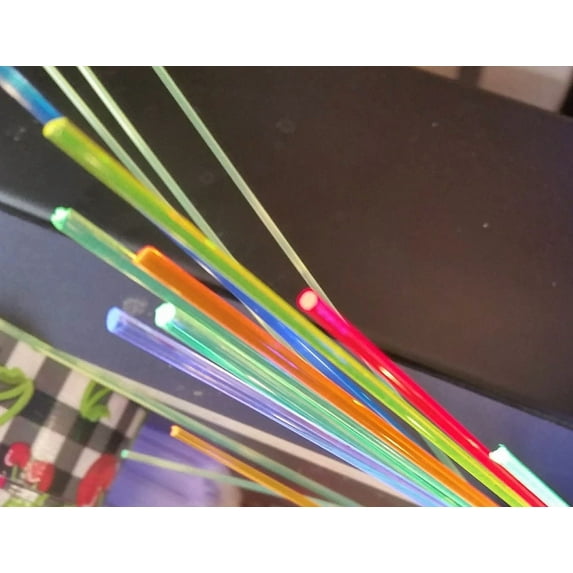 STARLIGHT- 4 Neon Fiberoptic Replacement Sight Fiber Optic Rods .060 1 ...
