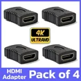 STARLIGHT- 4 Pack Hdmi Female To Female Coupler Extender Adapter Cable ...