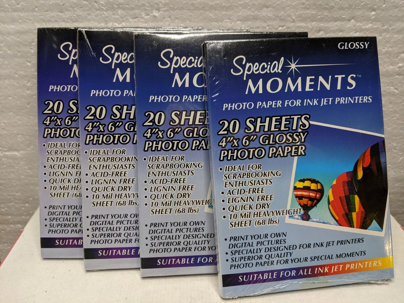 STARLIGHT- 4 Pack Special Moments Photo Paper For Ink Jet Printers 4"X6 ...