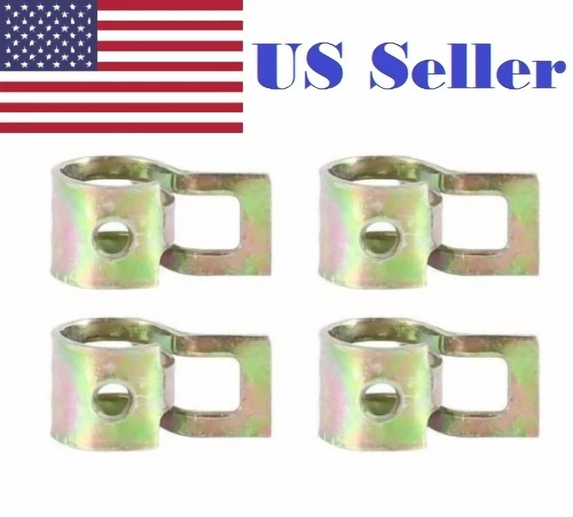STARLIGHT- 4 Pcs 8Mm Hose Clamp Spring Band Clip Fuel Oil Silicone ...