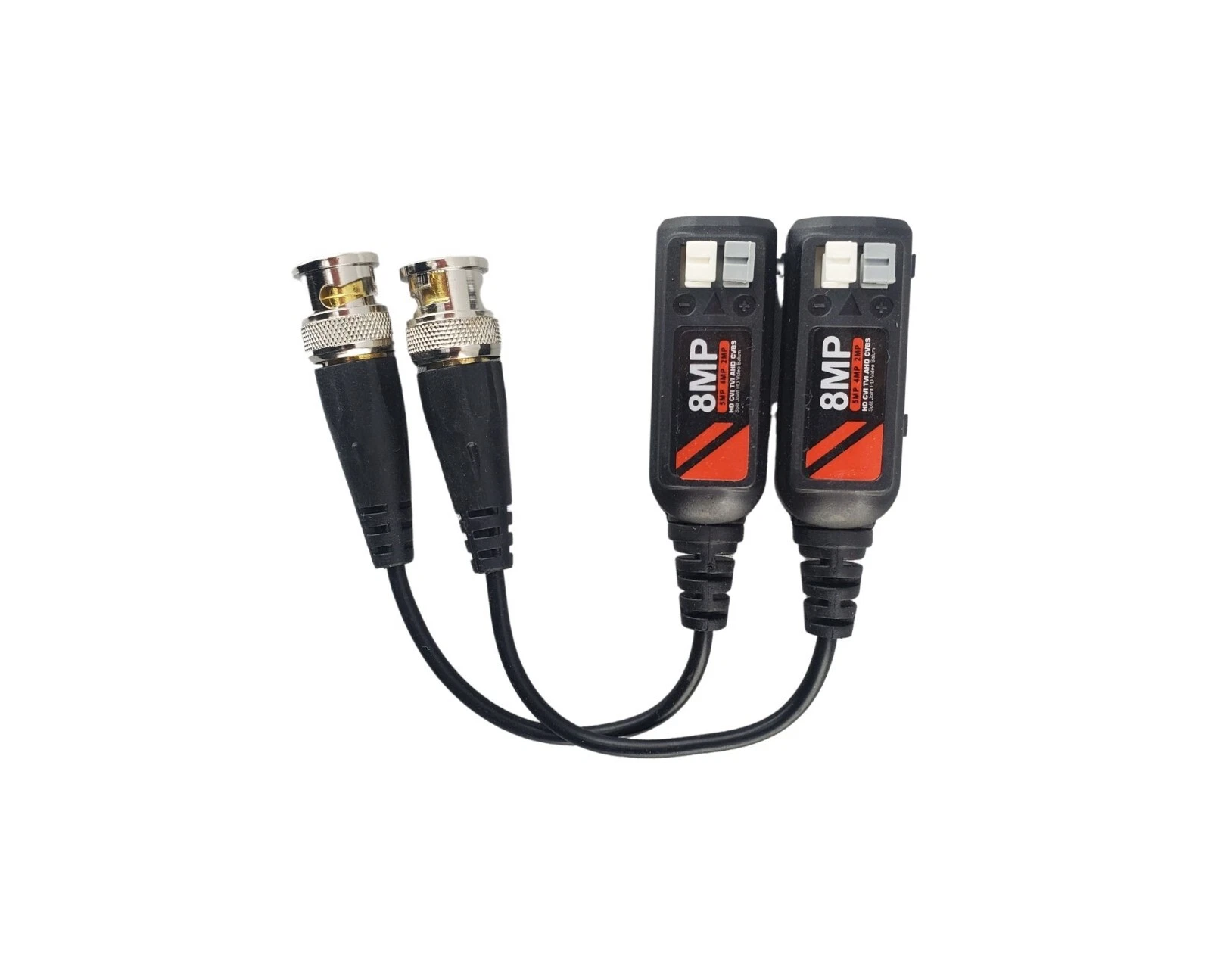 STARLIGHT- 4K 8Mp Passive Video Balun Security Camera Video Connector Via Cat5 Cat6 Cable ...