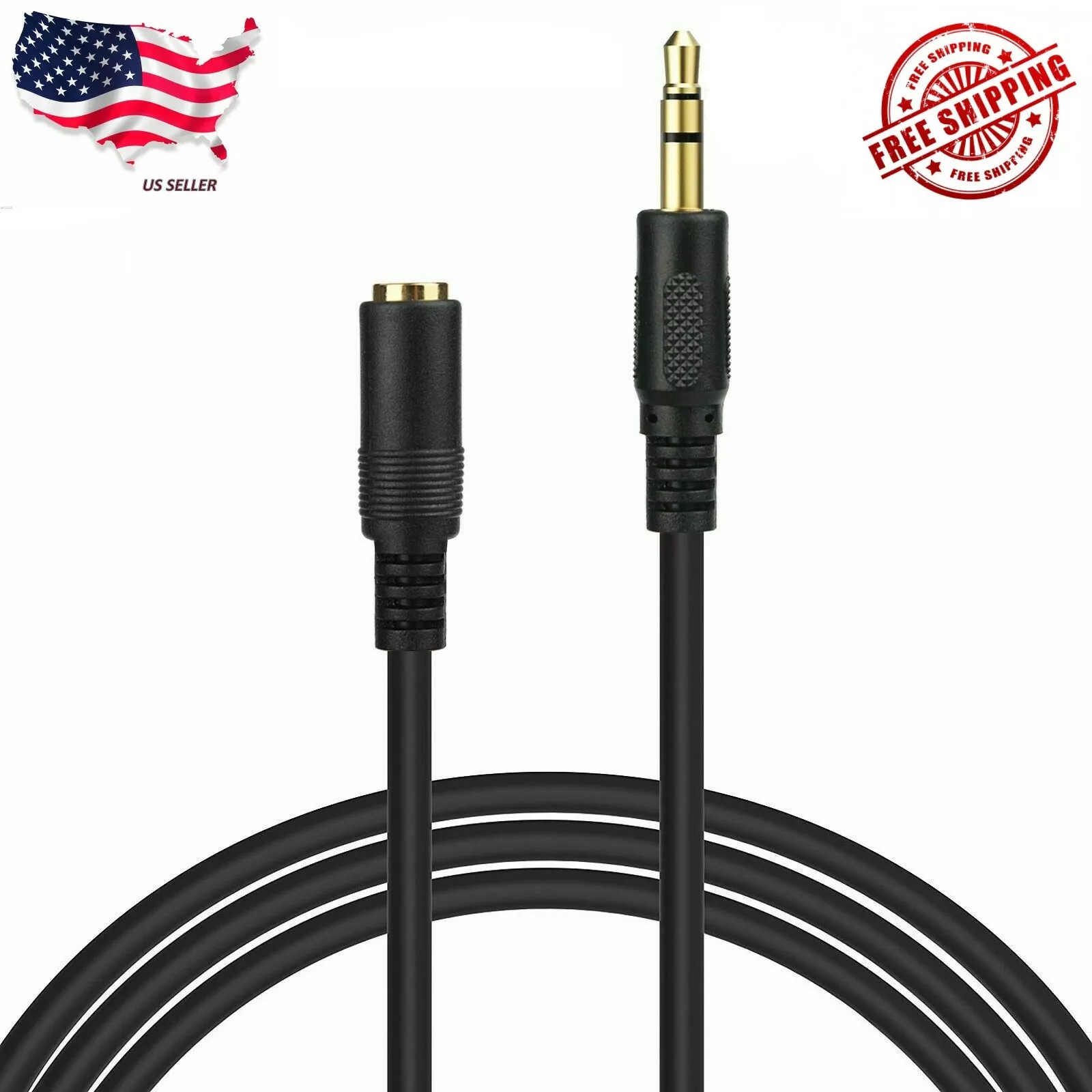 STARLIGHT- 5 Ft 3.5Mm 1/8" Stereo Audio Aux Headphone Cable Extension ...