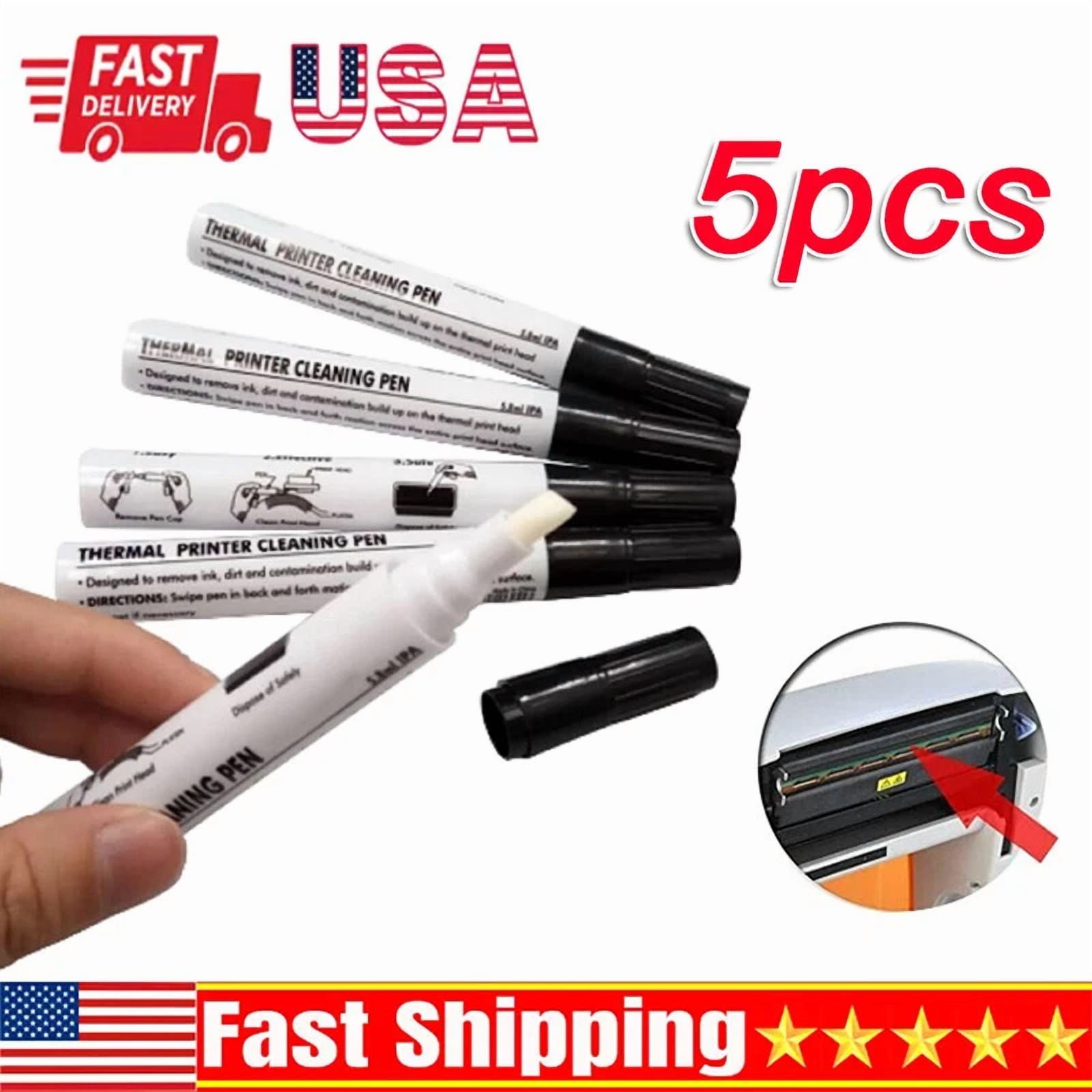 STARLIGHT- 5-Pack Thermal Printer Cleaning Pen Printhead Isopropanol ...