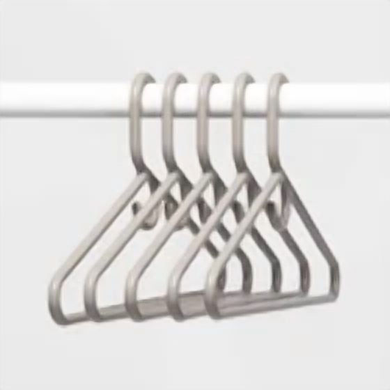 STARLIGHT- 5Pk Super Heavy Weight Hangers Gray - Walmart.com