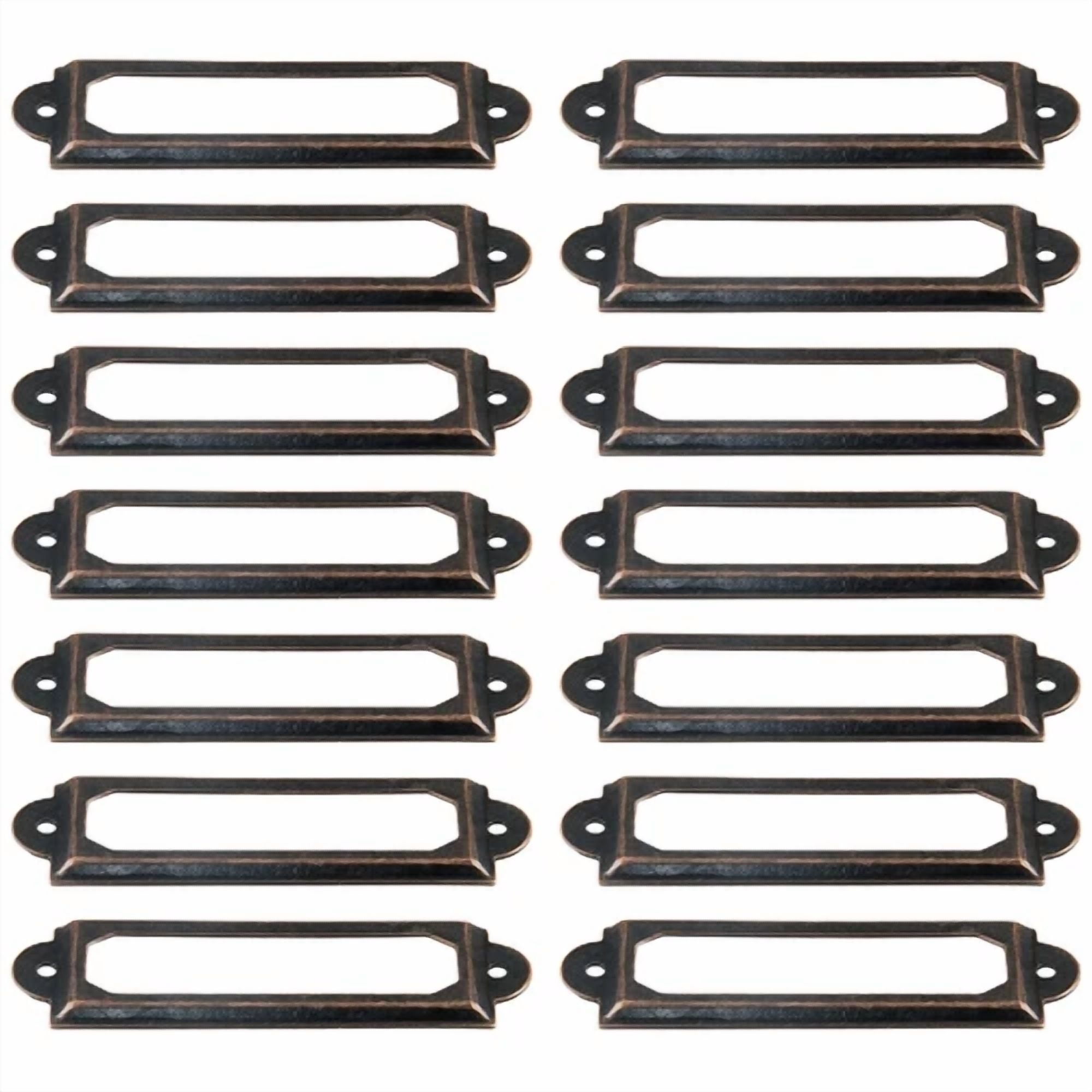 STARLIGHT- 60 Pcs Antique Label Holder Metal Name Card Frame For Office ...