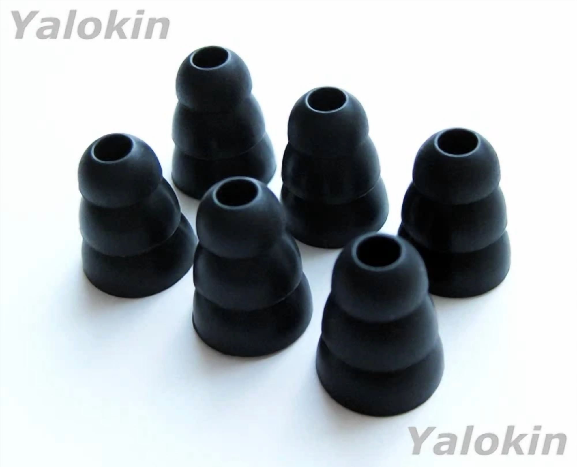 STARLIGHT- 6Pcs (M-Lb) Triple Flange Replacement Adapter Ear-Gels Tips ...