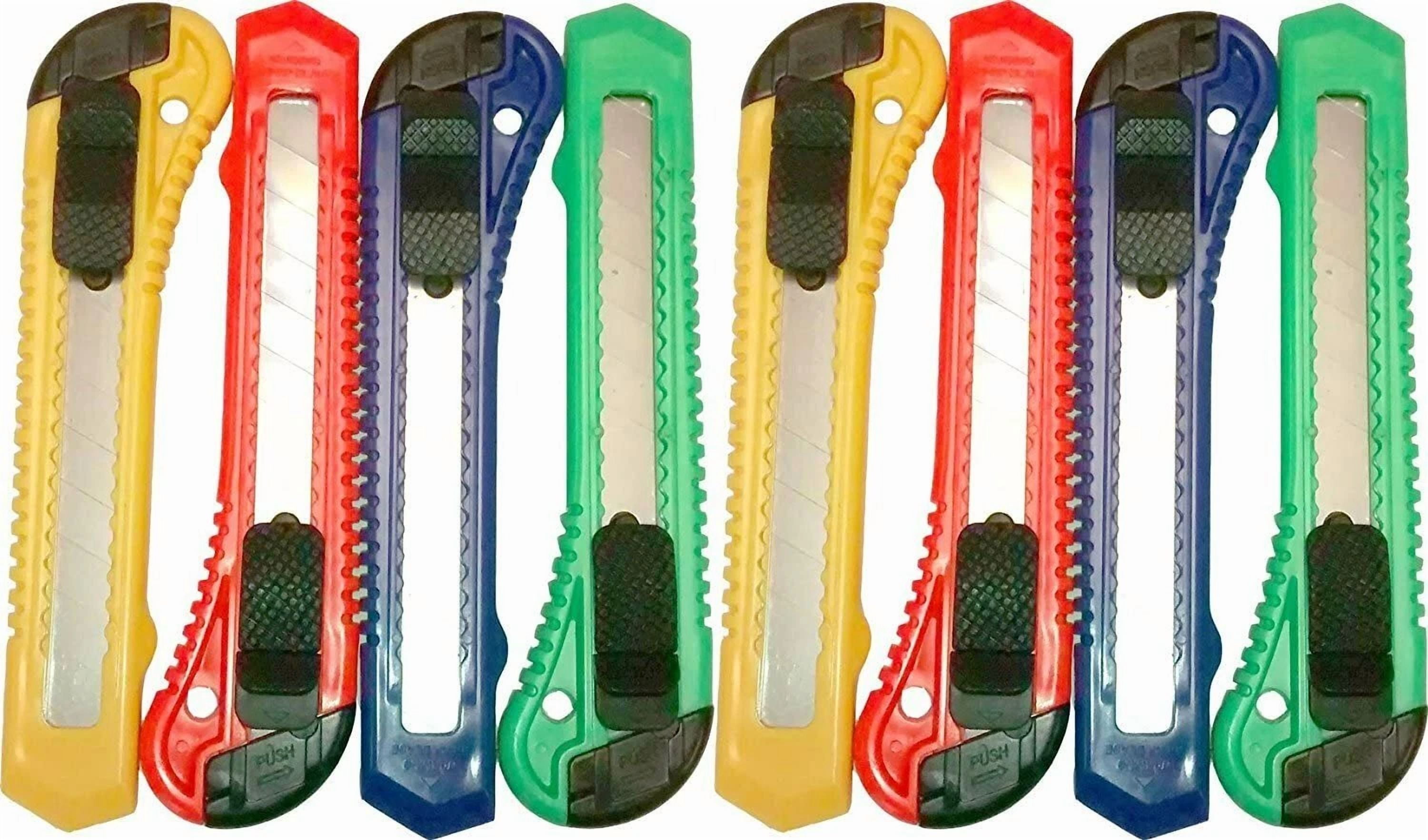 STARLIGHT- 8 - Economy Box Cutter Utility Knife Tool W/Retractable Snap ...