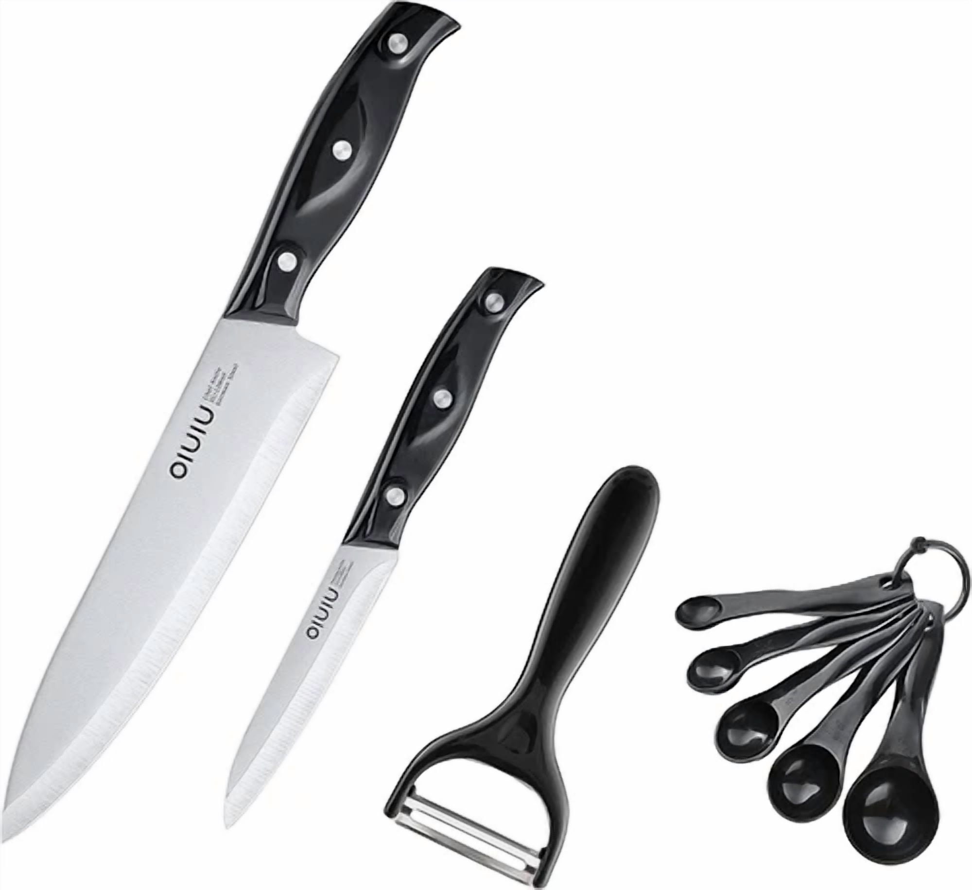 STARLIGHT- 8Pc Kitchen Knife Set Premium Stainless Steel Knives Chef ...