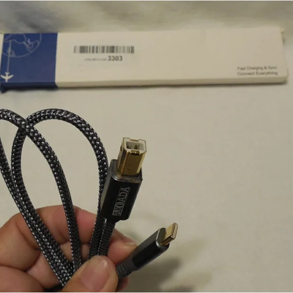 STARLIGHT- Akoada Usb C To Printer Cable C B Male Scanner Cord 5Ft Grey ...