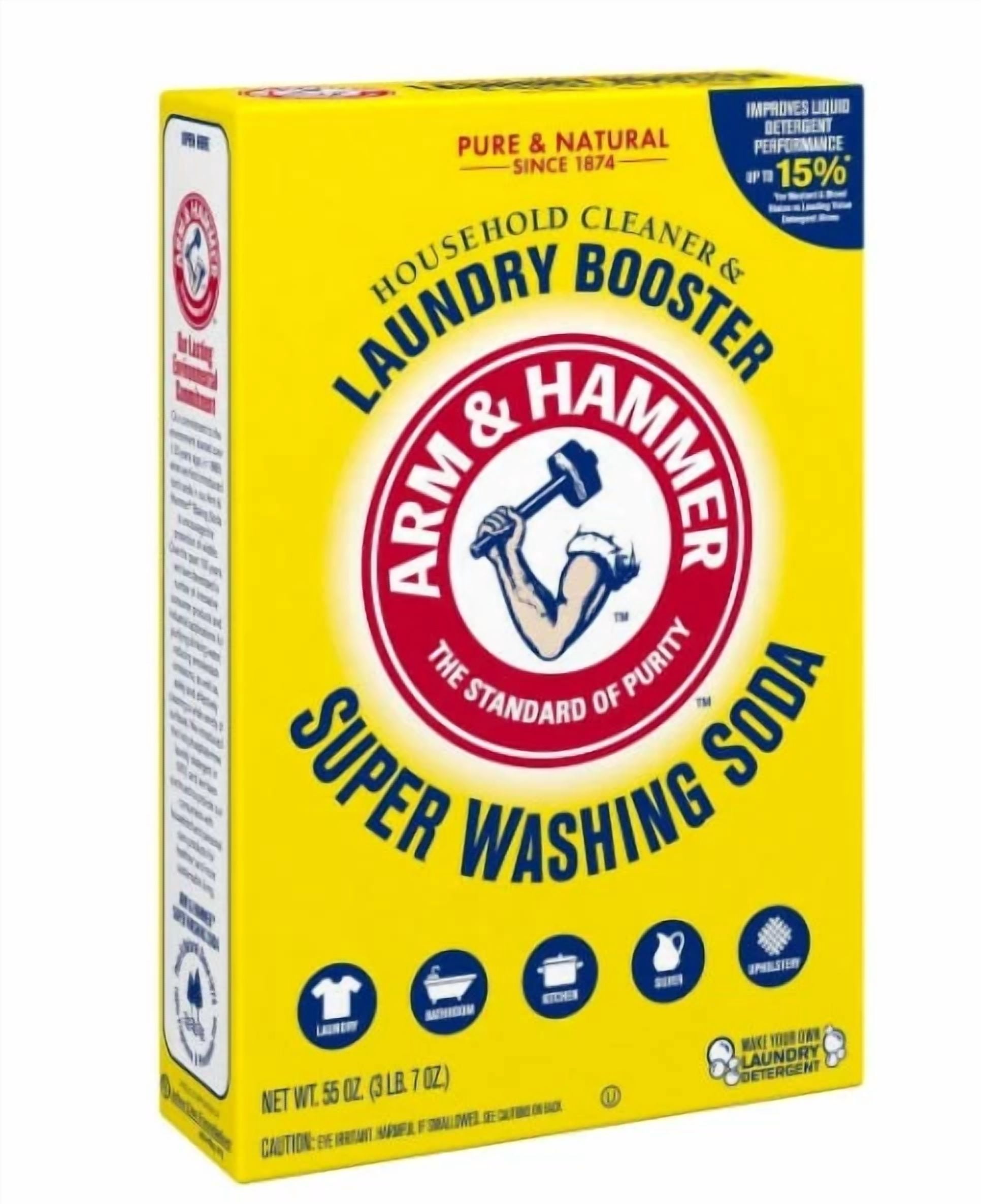 STARLIGHT- Arm & Hammer Super Washing Soda Laundry Booster, Stain ...