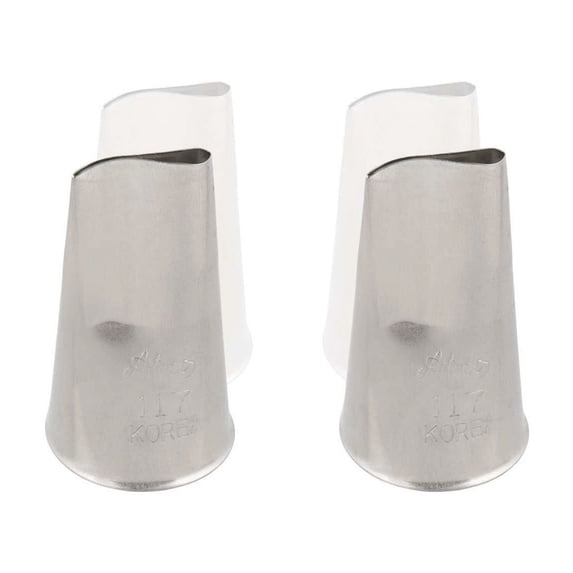STARLIGHT- Ateco 117 Rose Piping Cake Decorating Tubes, Plain Tips For ...