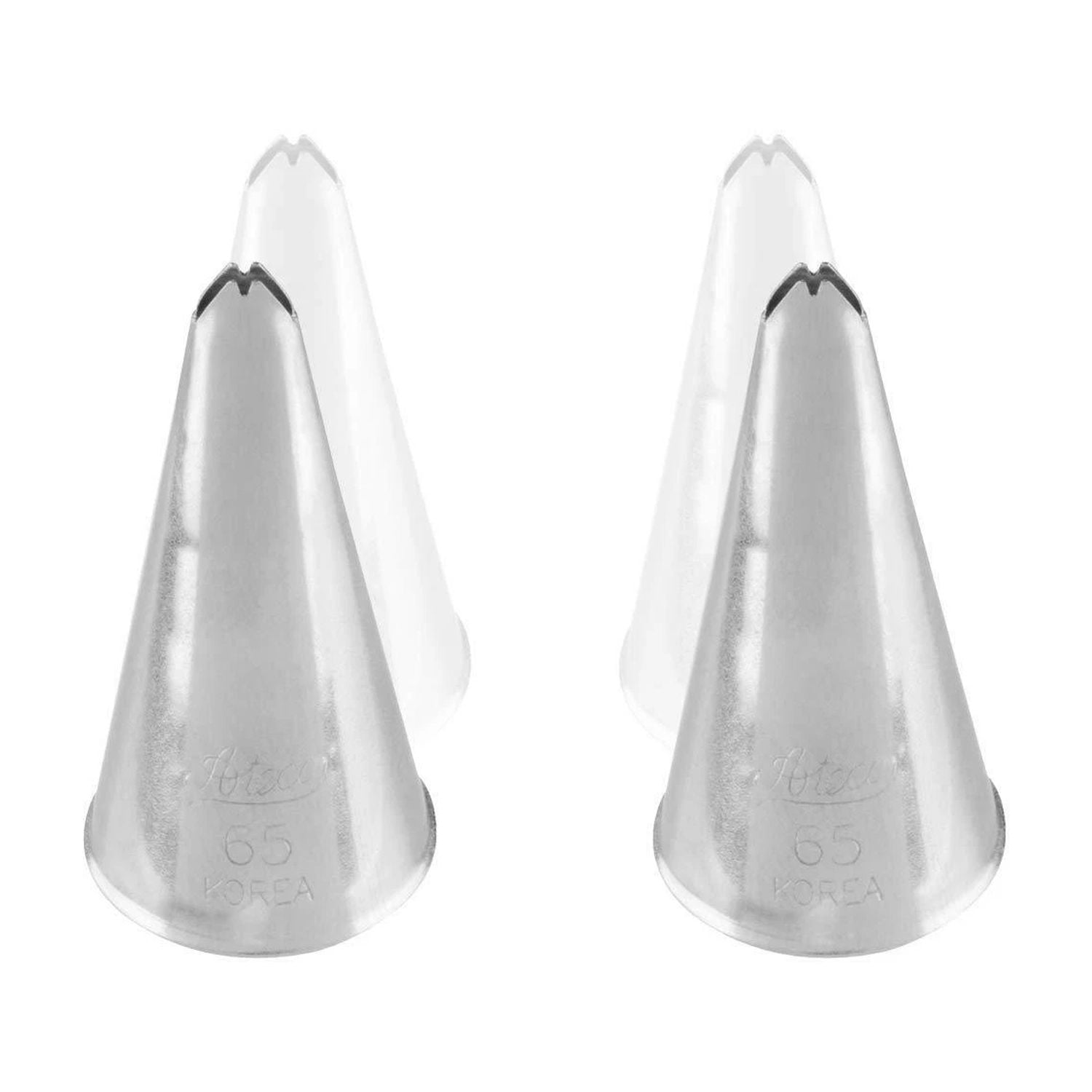 STARLIGHT- Ateco 65 Leaf Piping Cake Decorating Tubes, Plain Tips For ...