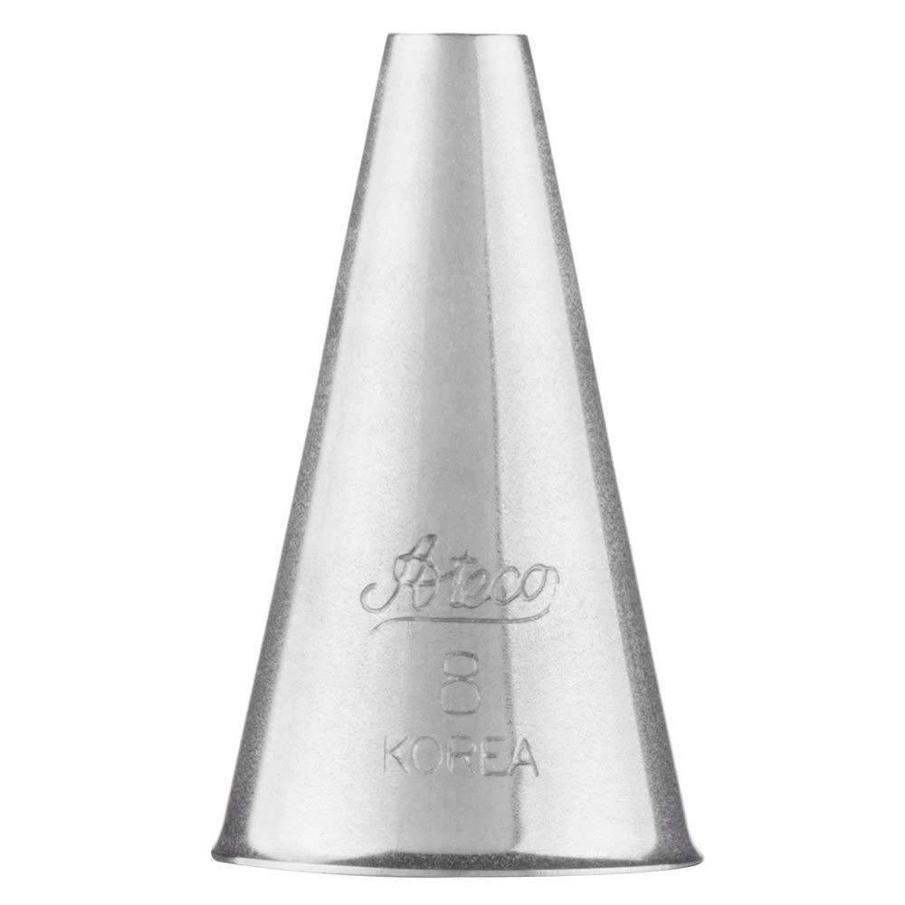 STARLIGHT- Ateco 8 Piping Cake Decorating Tubes, Plain Tips For Pastry ...