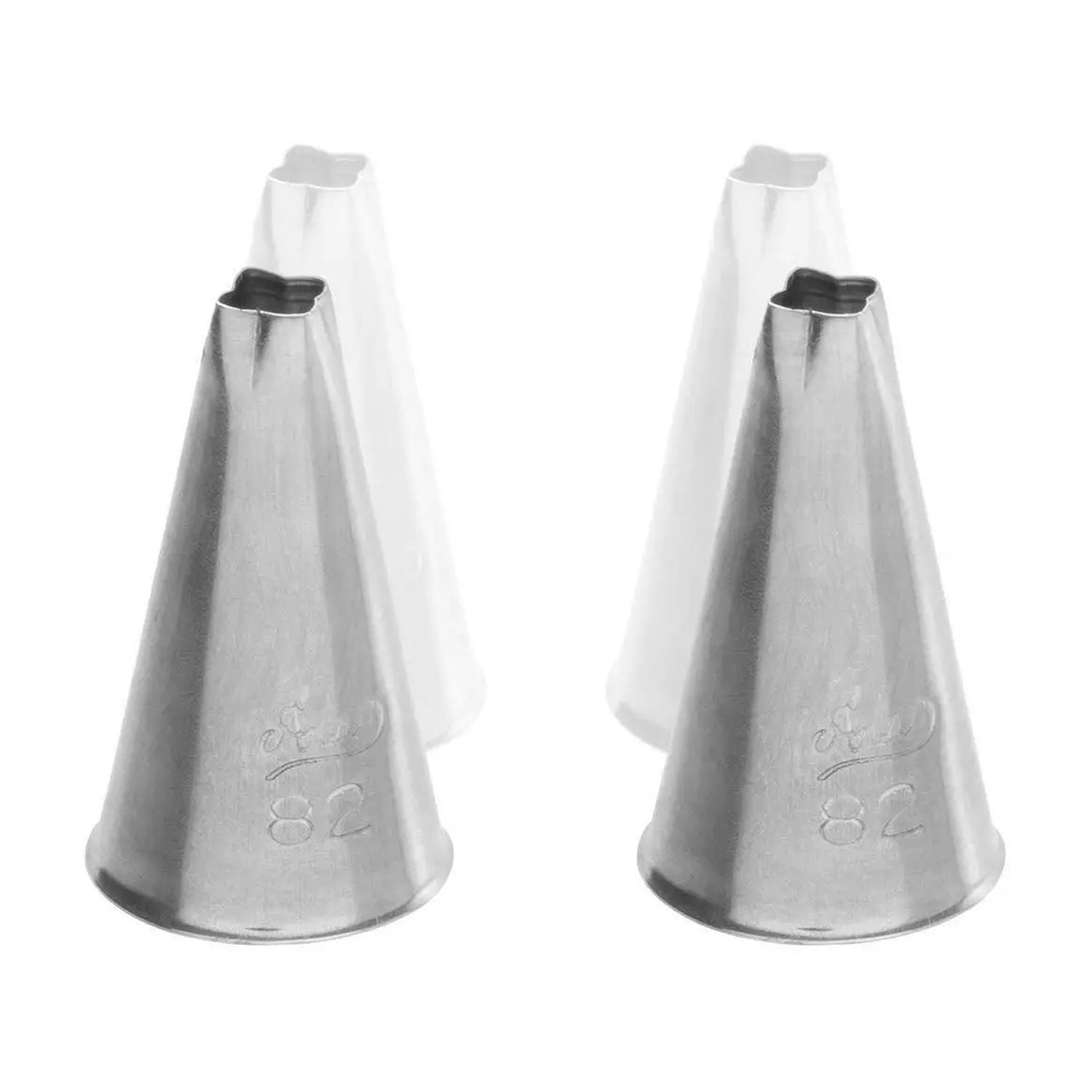 STARLIGHT- Ateco 82 Square Piping Cake Decorating Tubes, Plain Tips For ...