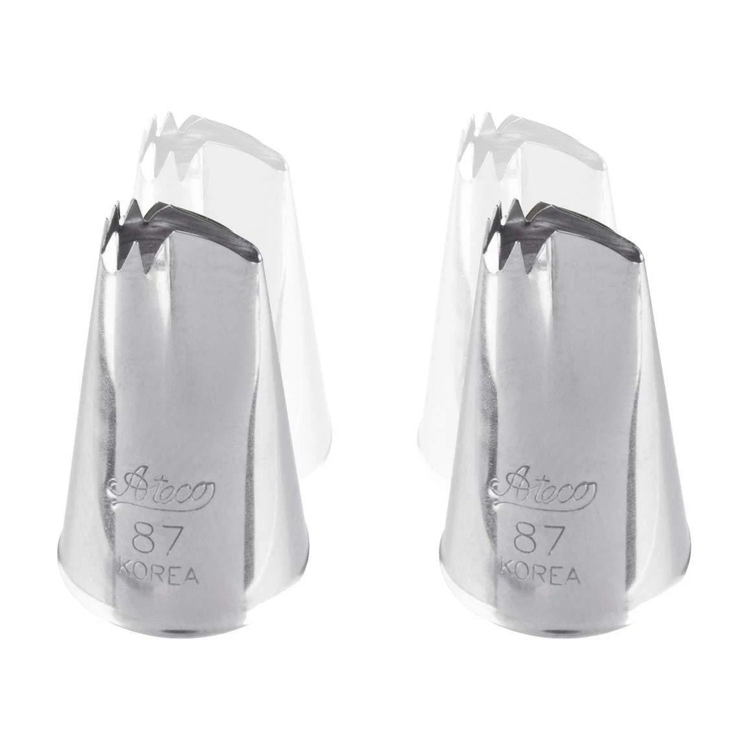 STARLIGHT- Ateco 87 Ruffle Piping Cake Decorating Tubes, Plain Tips For ...