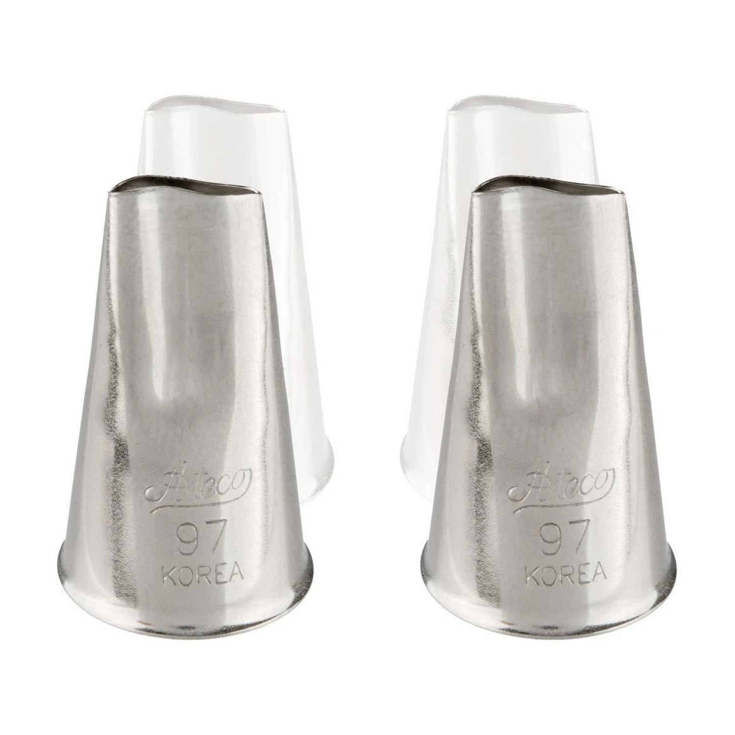 STARLIGHT- Ateco 97 Wavy Petal Piping Cake Decorating Tubes, Plain Tips ...