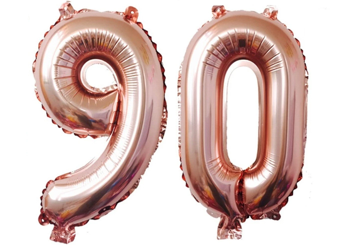 STARLIGHT- Big 40" 90 Rose Gold Foil Number Balloons Photo Shoot 90Th ...