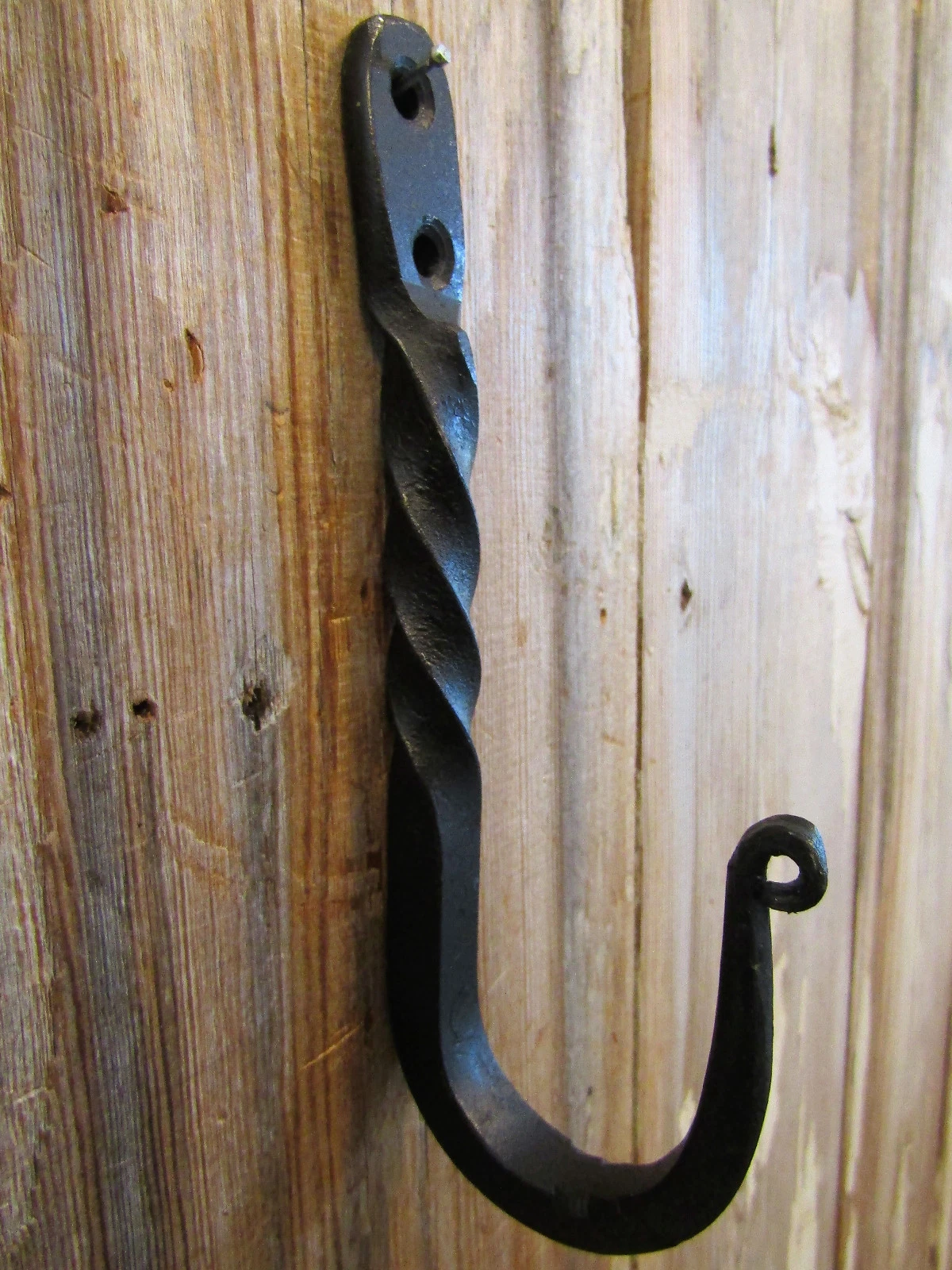 STARLIGHT- Black Antique-Style Large Heavy Duty 6.25" Wrought Iron ...