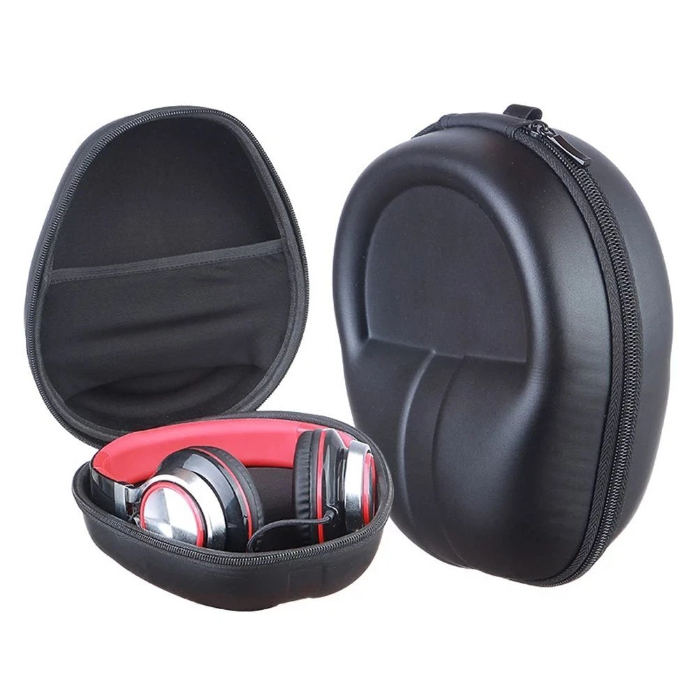 STARLIGHT- Black Headset Headphone Storage Bag Earphone Case Universal ...
