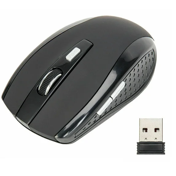 STARLIGHT- Black Wireless Mouse Optical Usb Laptop Pc Computer 2.4Ghz ...
