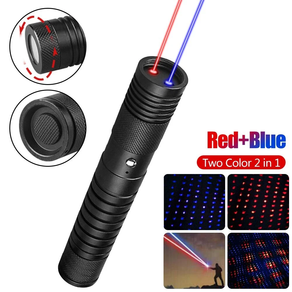 STARLIGHT- Blue&Red Laser 2In1 Pointer Pen Power Visible Light ...