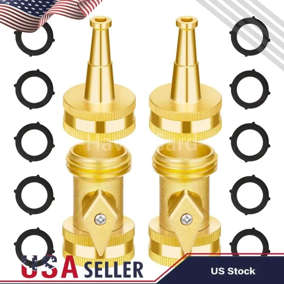 STARLIGHT- Brass Hose Nozzle - High Pressure Jet Nozzle 4 Count (2 Set ...