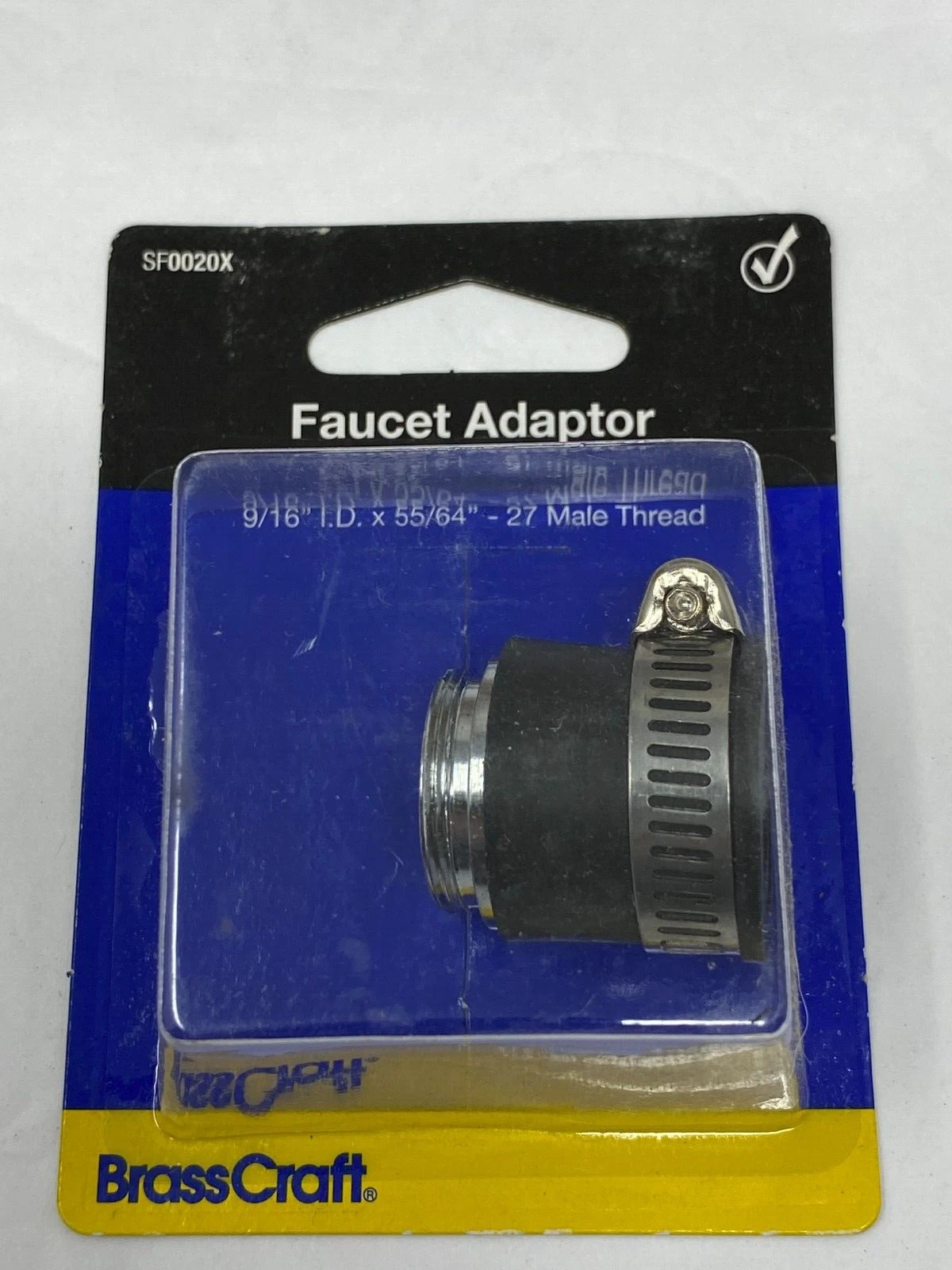 STARLIGHT- Brasscraft Sf0020X Hose Connector Adaptor 55/64-27 Male ...