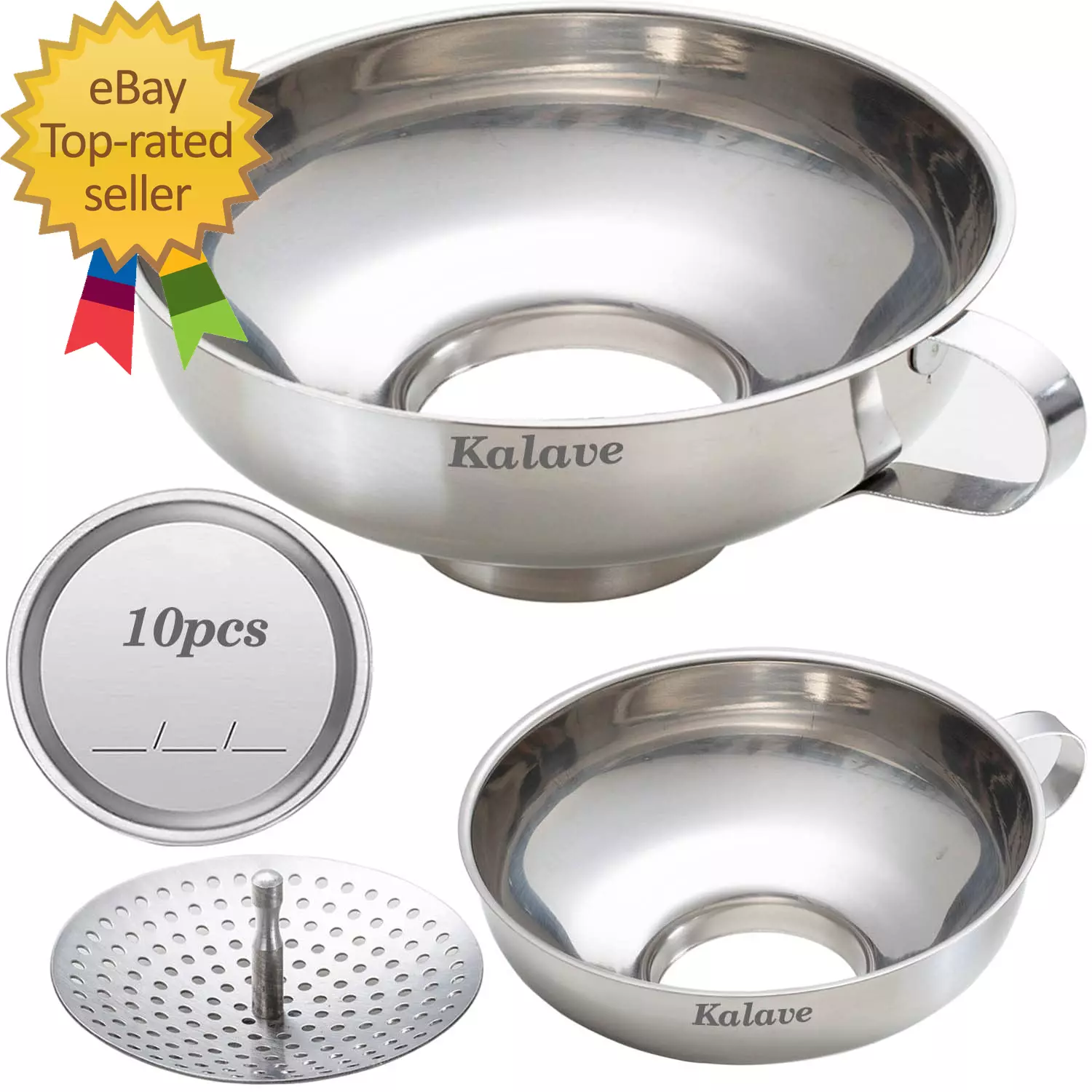 STARLIGHT- Canning Funnel Food Grade Stainless Steel Canning Funnels ...