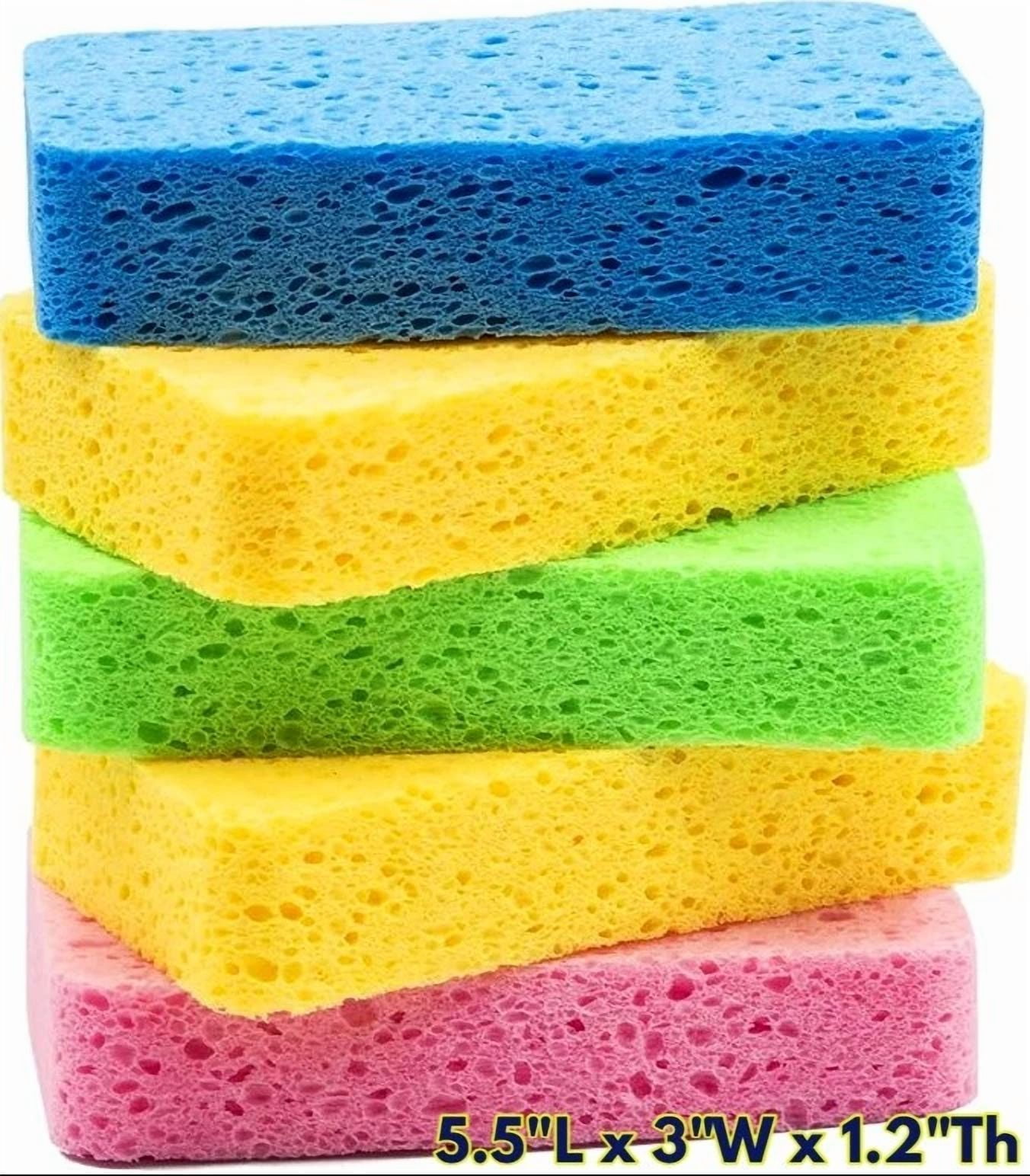 STARLIGHT- Cellulose Sponges Heavy Duty Scrub Kitchen Dish Non-Scratch ...