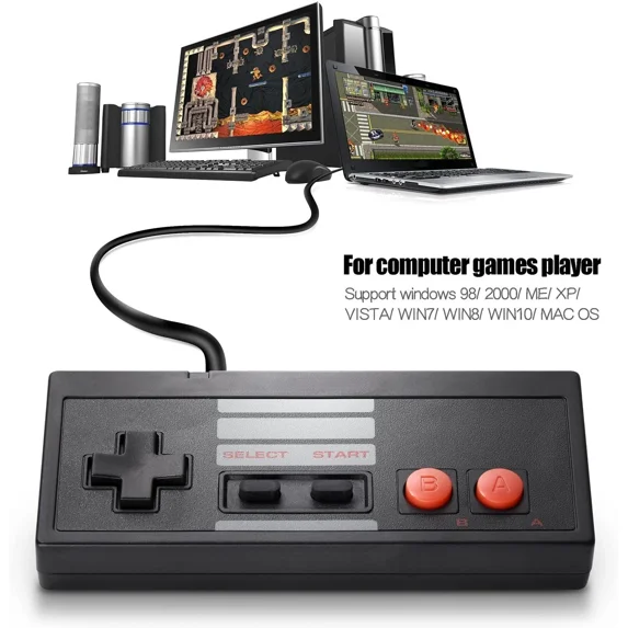 STARLIGHT- Classic Wired Usb Nes Game Controller Joypad For Pc Windows ...