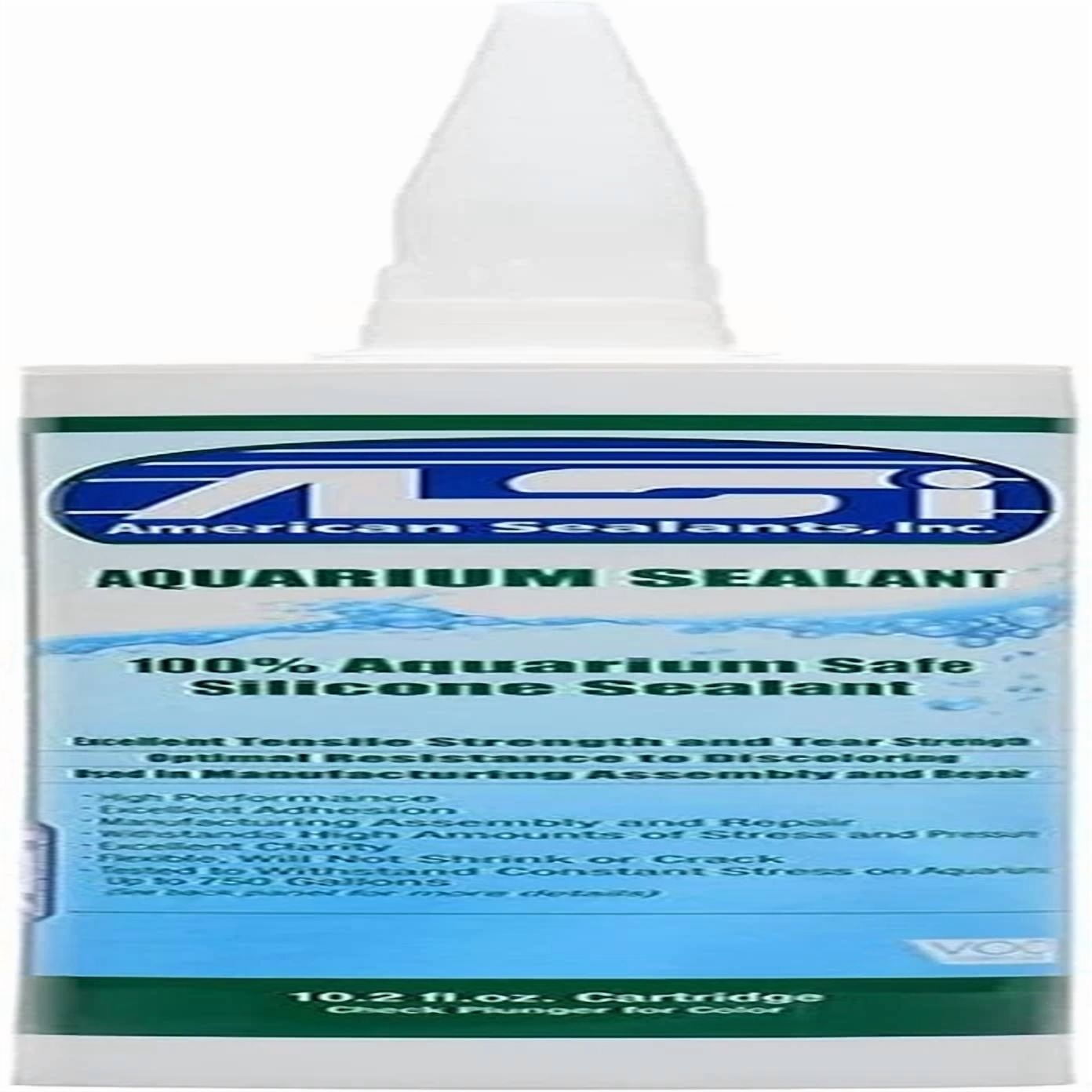 STARLIGHT- Clear Aquarium Silicone Sealant - 10.2 Fluid Oz Cartridge ...