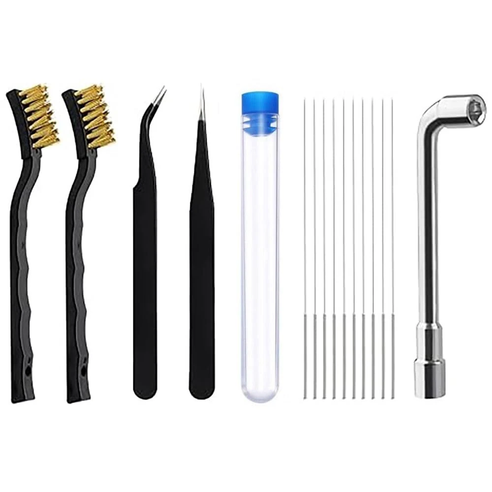 STARLIGHT- Complete 3D Printer Nozzle Cleaning Kit 0.4Mm Needles ...