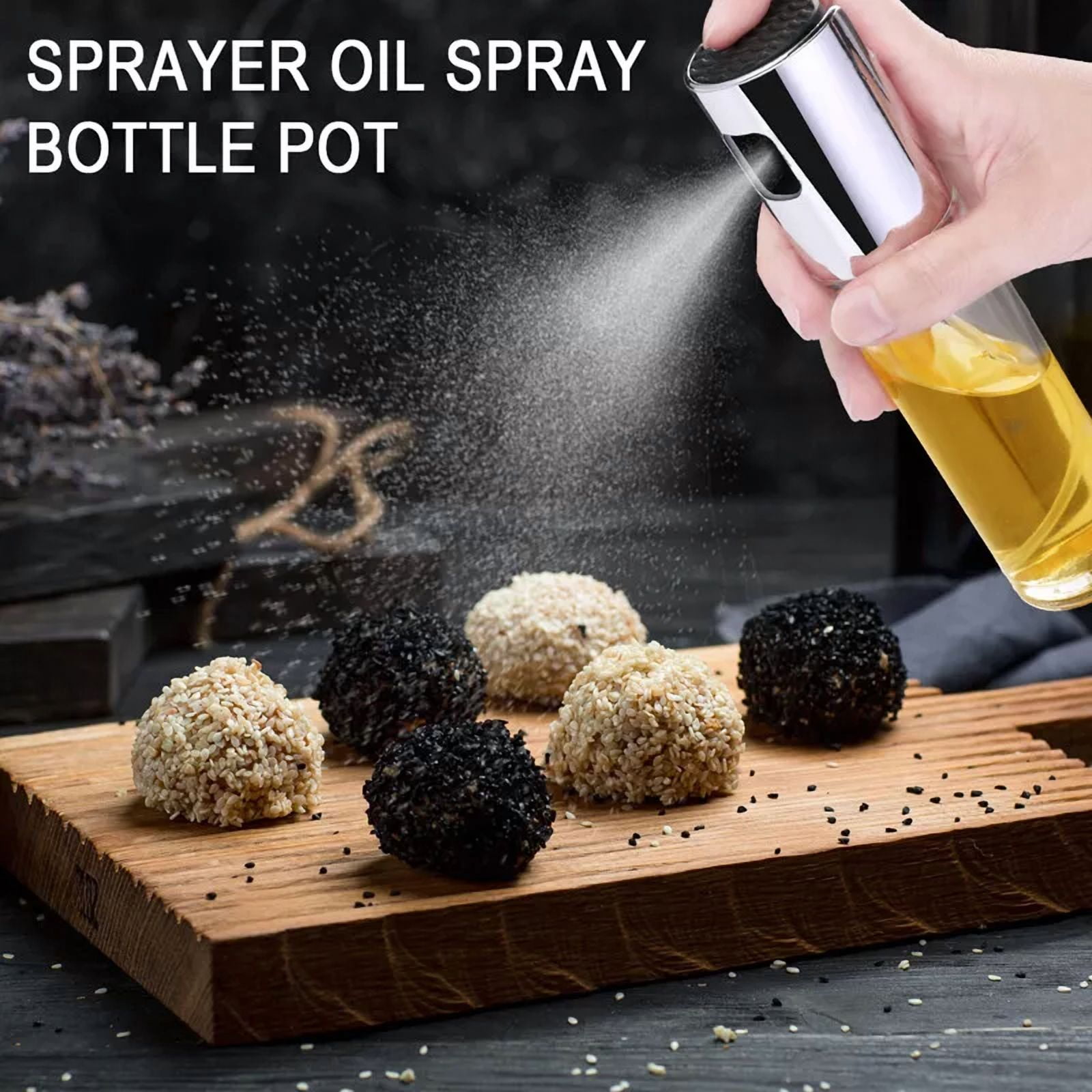 STARLIGHT- Cooking Olive Oil Sprayer Glass Oil Dispenser Bottle Mister ...