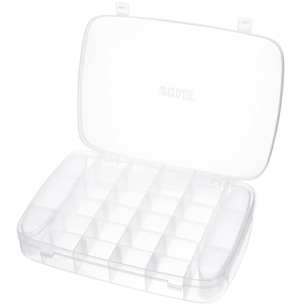 STARLIGHT- Craft Organizer Box Transparent Compartment Storage Trays ...