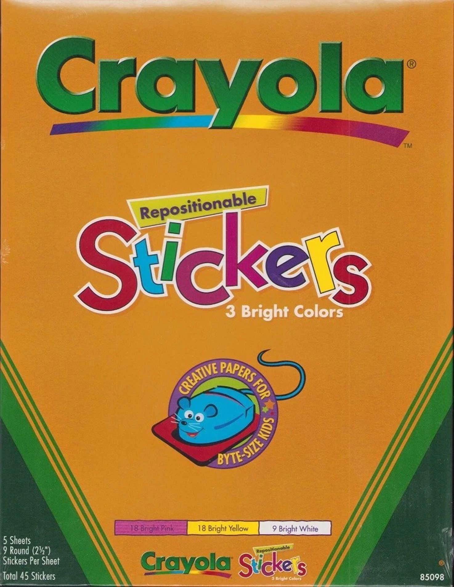 STARLIGHT- Crayola Repositionable Stickers For Inkjet Printers - 5 ...