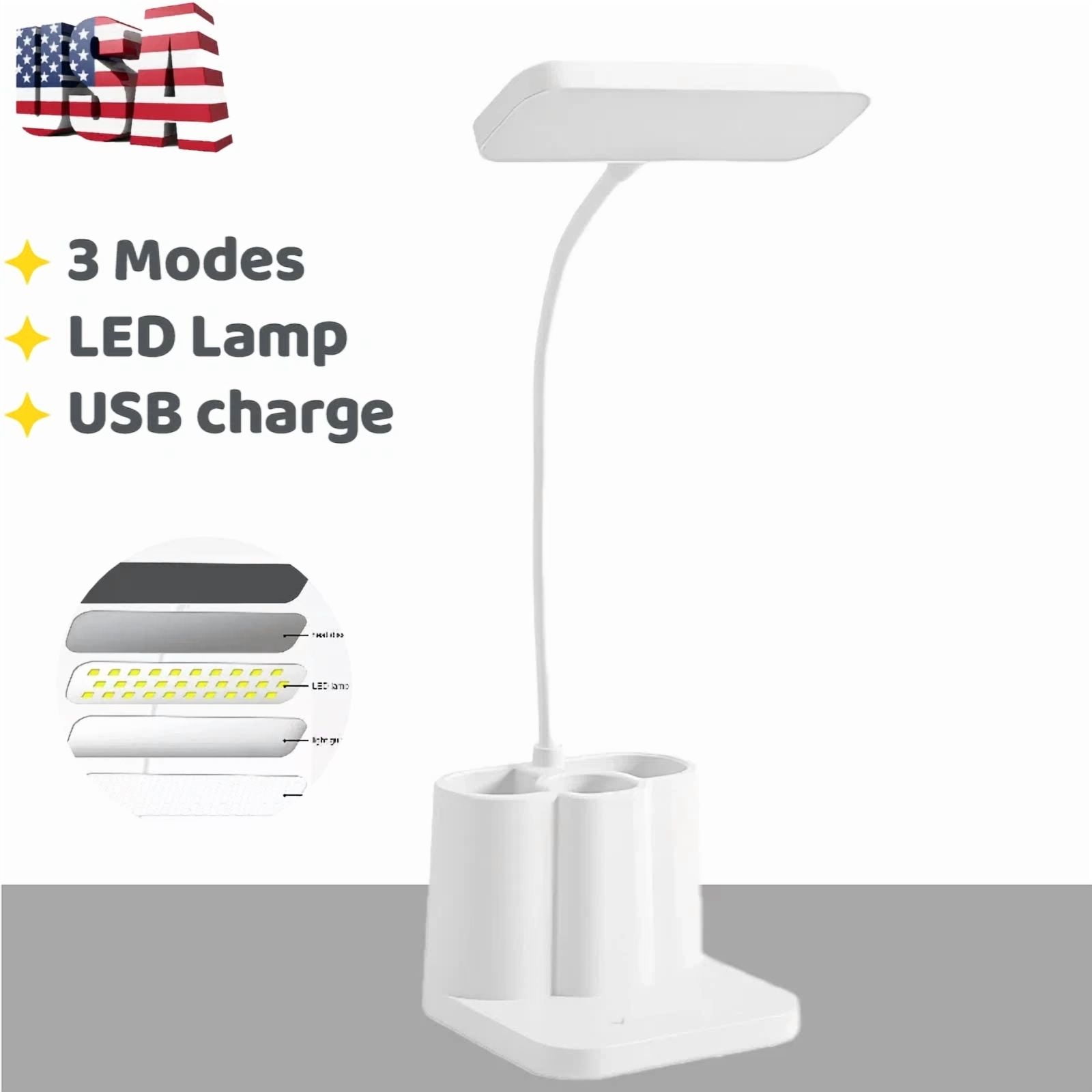 STARLIGHT- Dimmable Led Desk Light Touch Sensor Table Bedside Reading ...