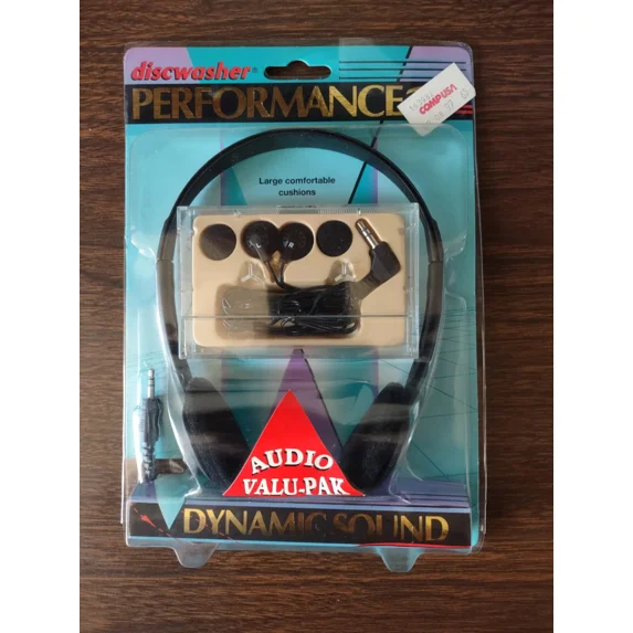 STARLIGHT- Discwasher Headphone Set #1536 "Two For One" - Over Ears ...