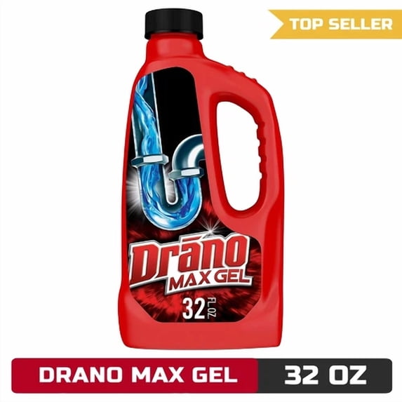 STARLIGHT- Drano Max Gel Drain Clog Remover, 32 Oz - Unclogs Showers ...