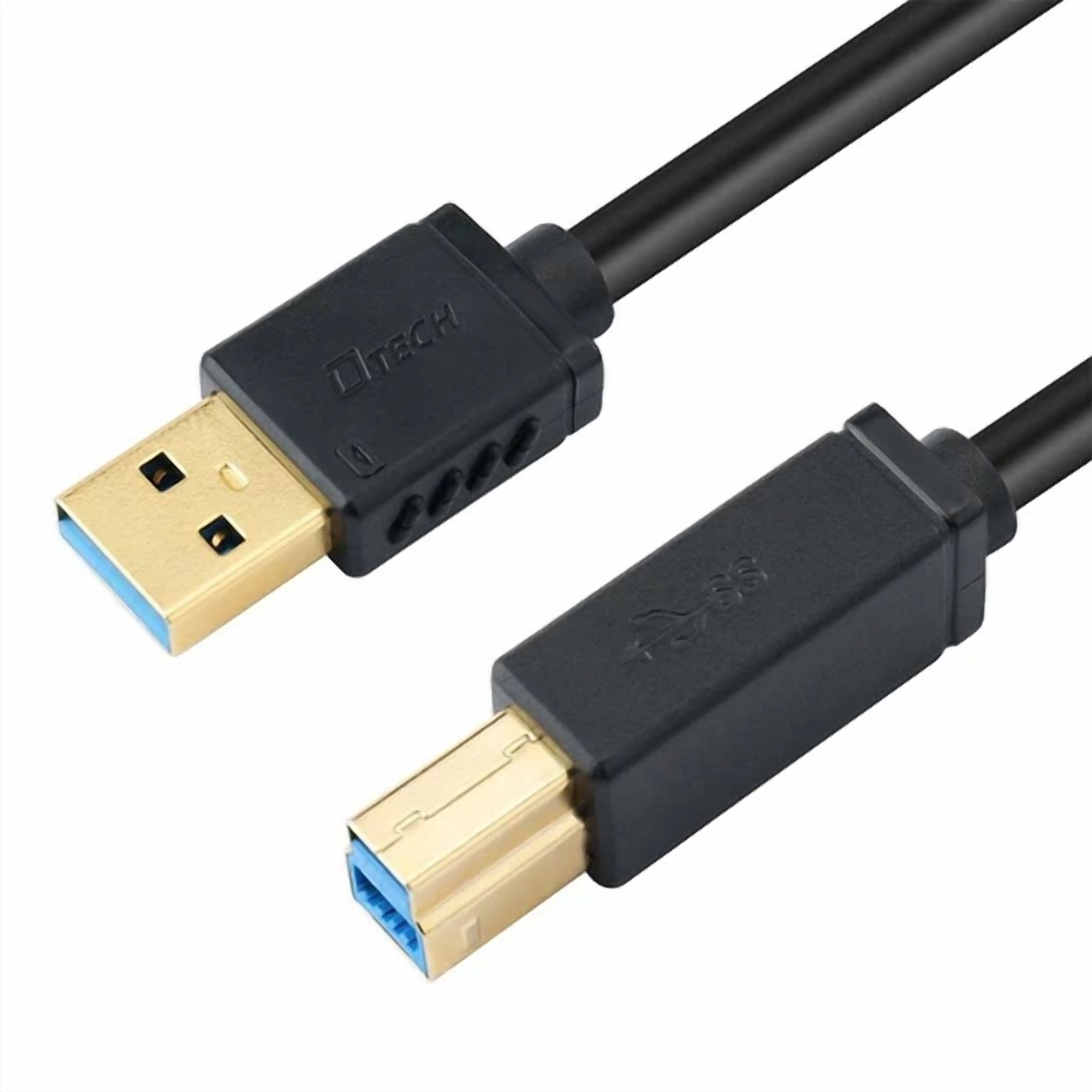 STARLIGHT- Dtech 6 Ft Printer Cable Usb To B Cord Type A 3.0 Square End ...