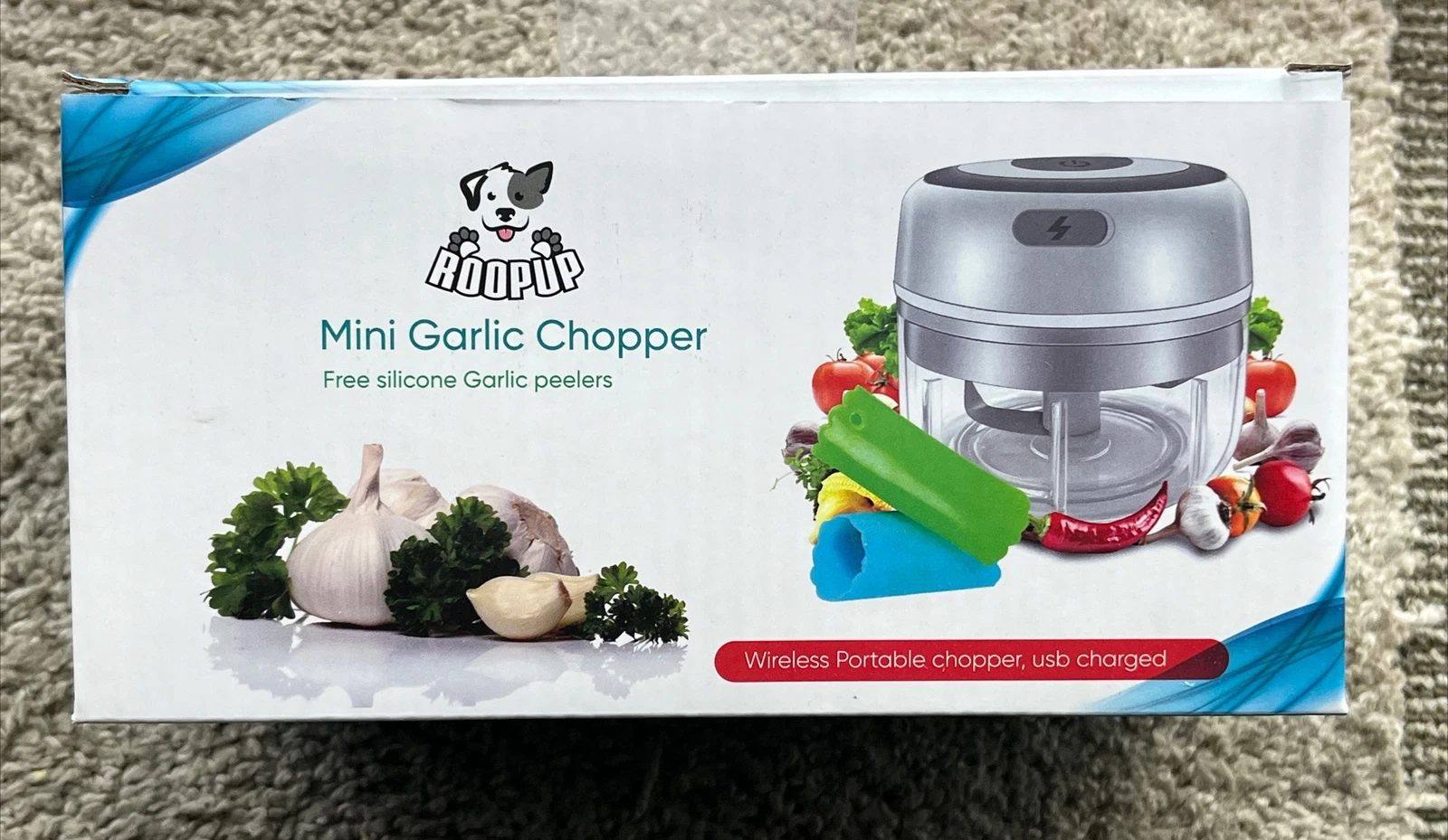 STARLIGHT- Electric Mini Garlic Chopper Meat Onion Grinder Crusher ...
