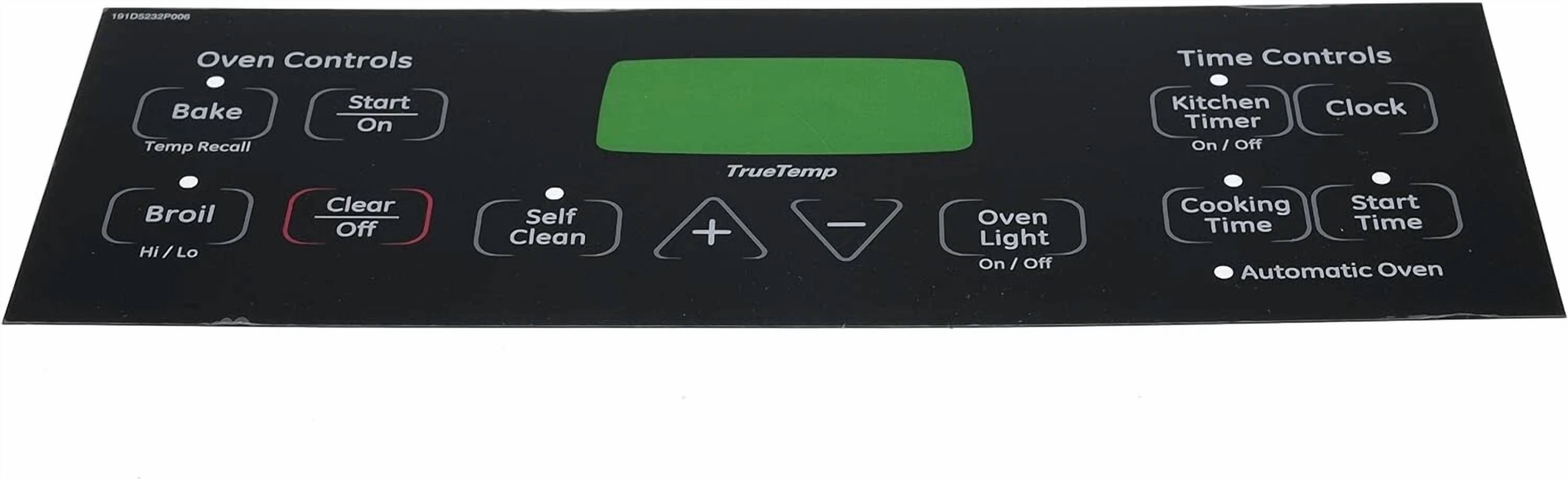 STARLIGHT- Faceplate Graphics Overlay For Ge Range Oven Stove Replaces ...