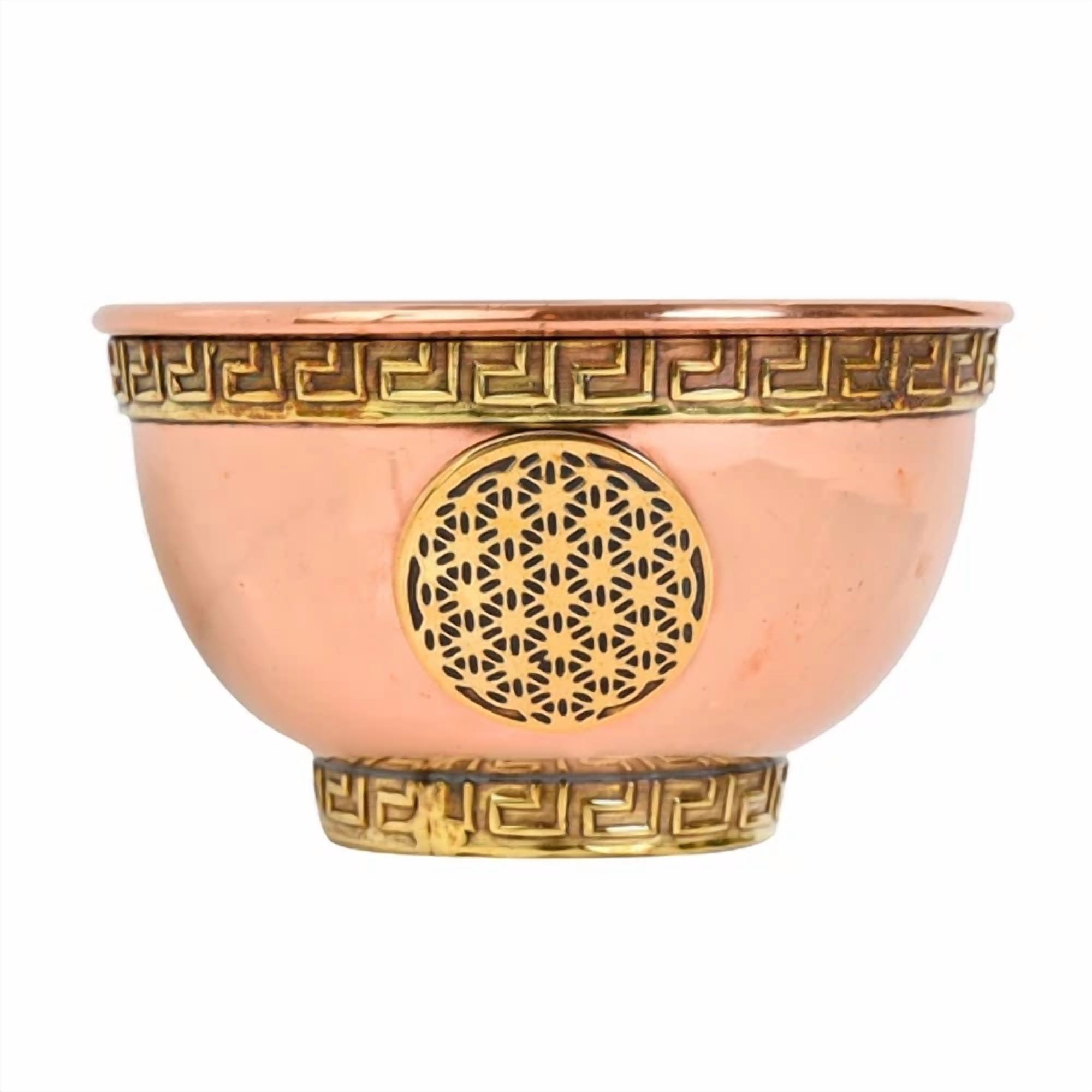 STARLIGHT- Flower Of Life Copper Offering Bowl For Altar Use, Rituals ...