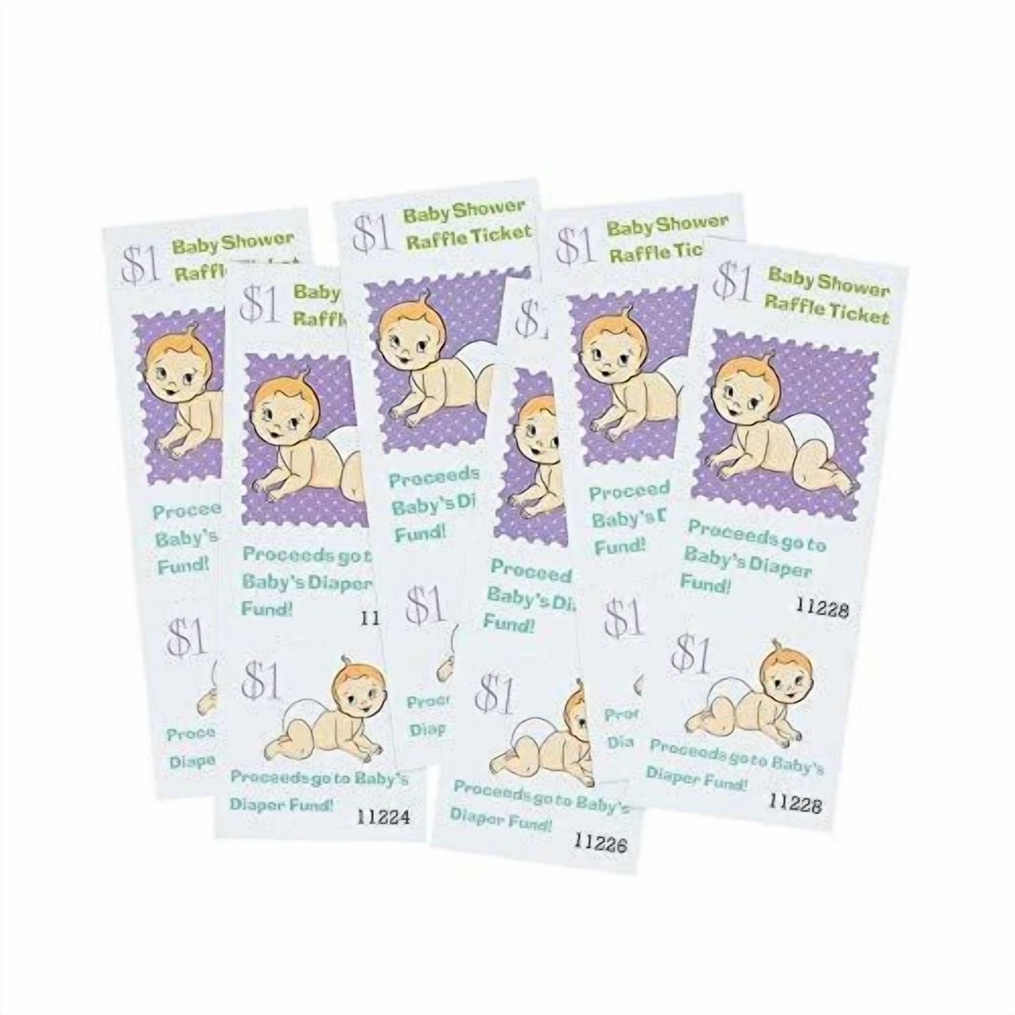 STARLIGHT- Fun Express - Baby Shower Raffle Tickets For Baby - Party ...