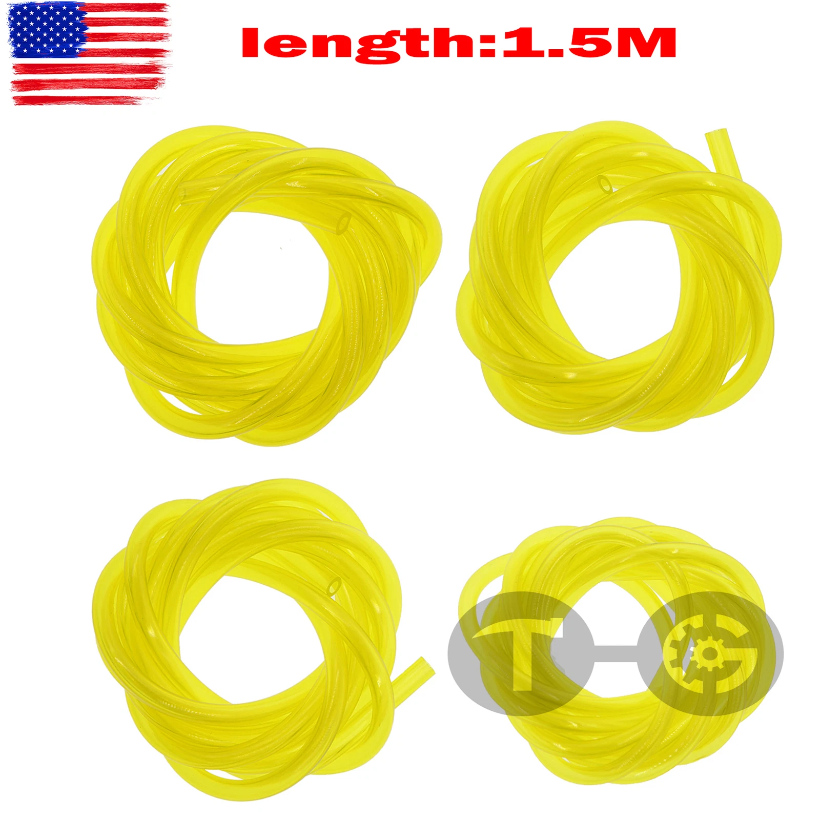STARLIGHT- Gas Fuel Line Hose Tube 5Ft 4 Sizes For Chainsaw Trimmer ...