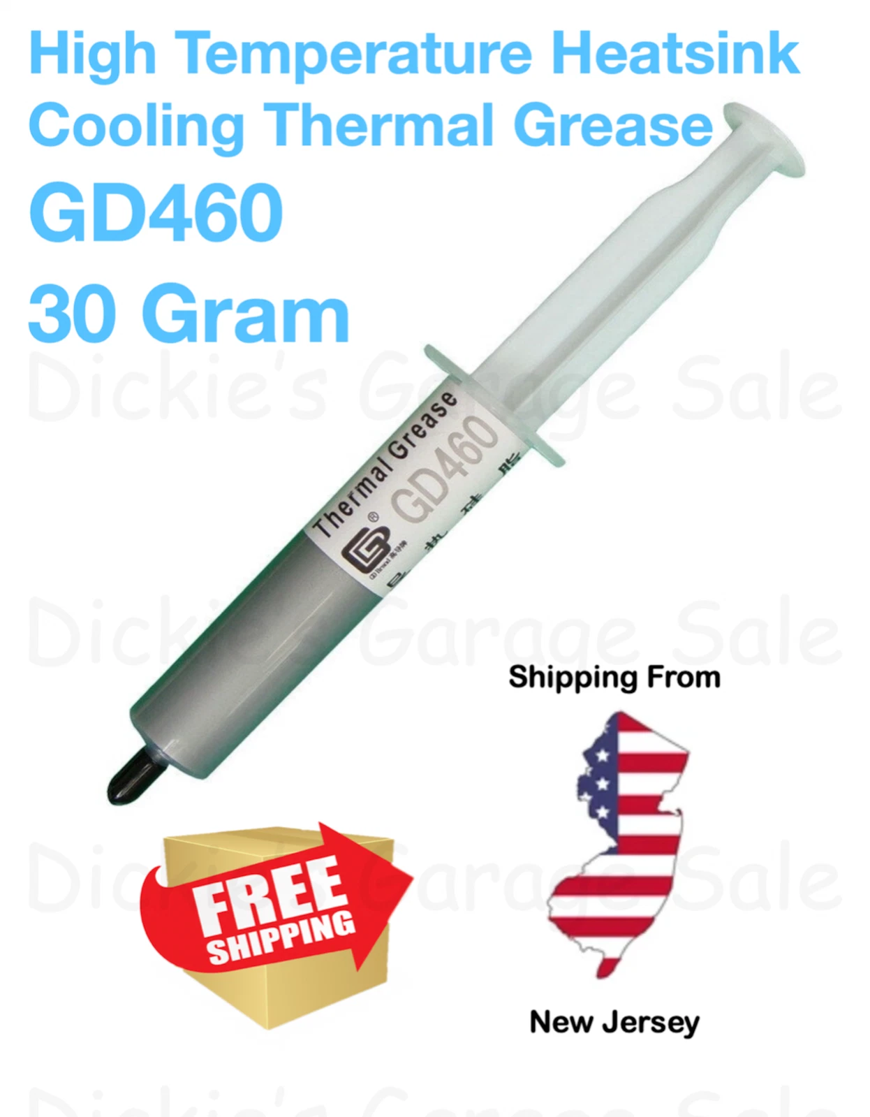 STARLIGHT- Gd460 30 Grams Syringe Silver Thermal Heat Sink Grease Cpu ...