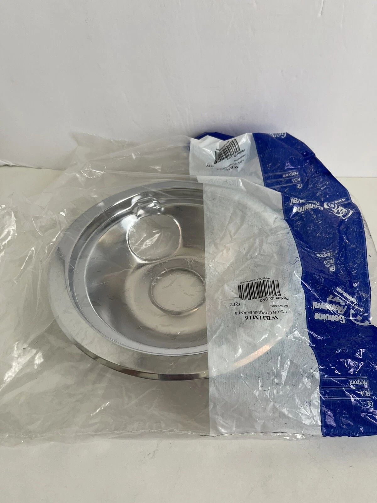 STARLIGHT- Ge Wb31M16 Ge Kenmore Stove 6 Inch Chrome Burner Bowl Drip ...