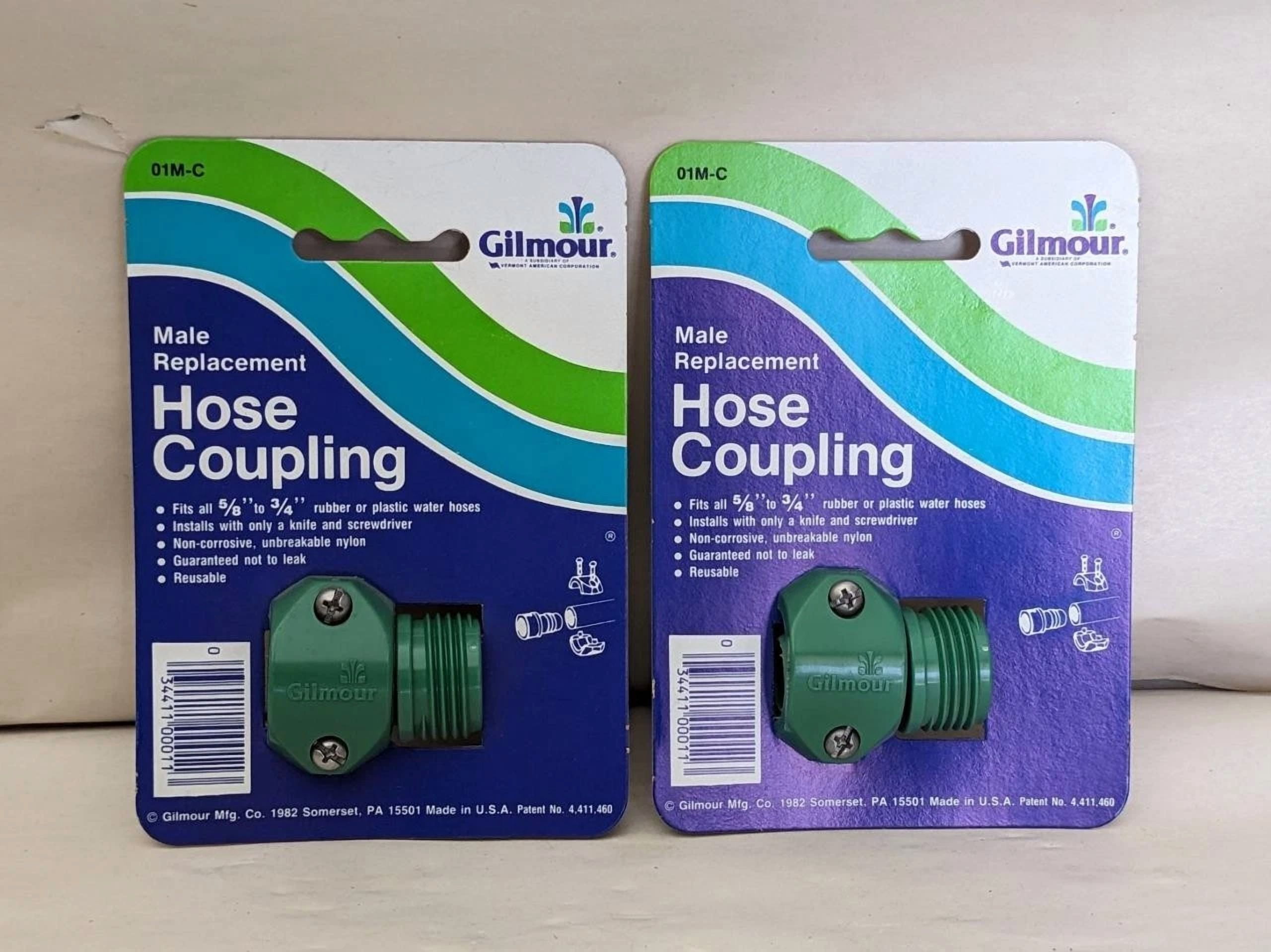 STARLIGHT- Gilmour Rubber & Plastic Hose Coupling 5/8" To 3/4" Green ...